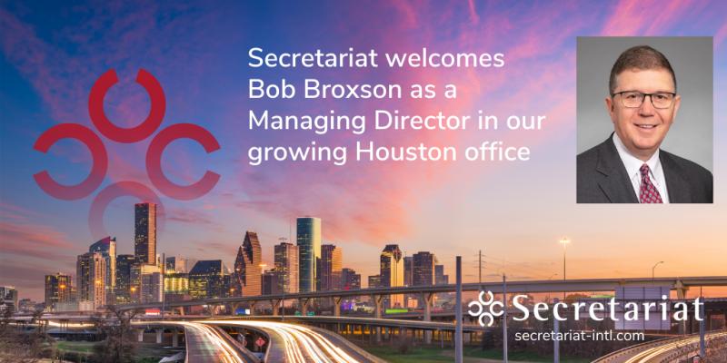 Secretariat Welcomes Bob Broxson - Secretariat