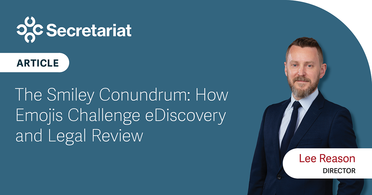 The Smiley Conundrum: How Emojis Challenge eDiscovery and Legal Review ...