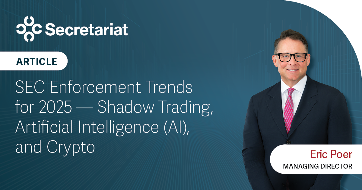 SEC Enforcement Trends for 2025 — Shadow Trading, Artificial ...