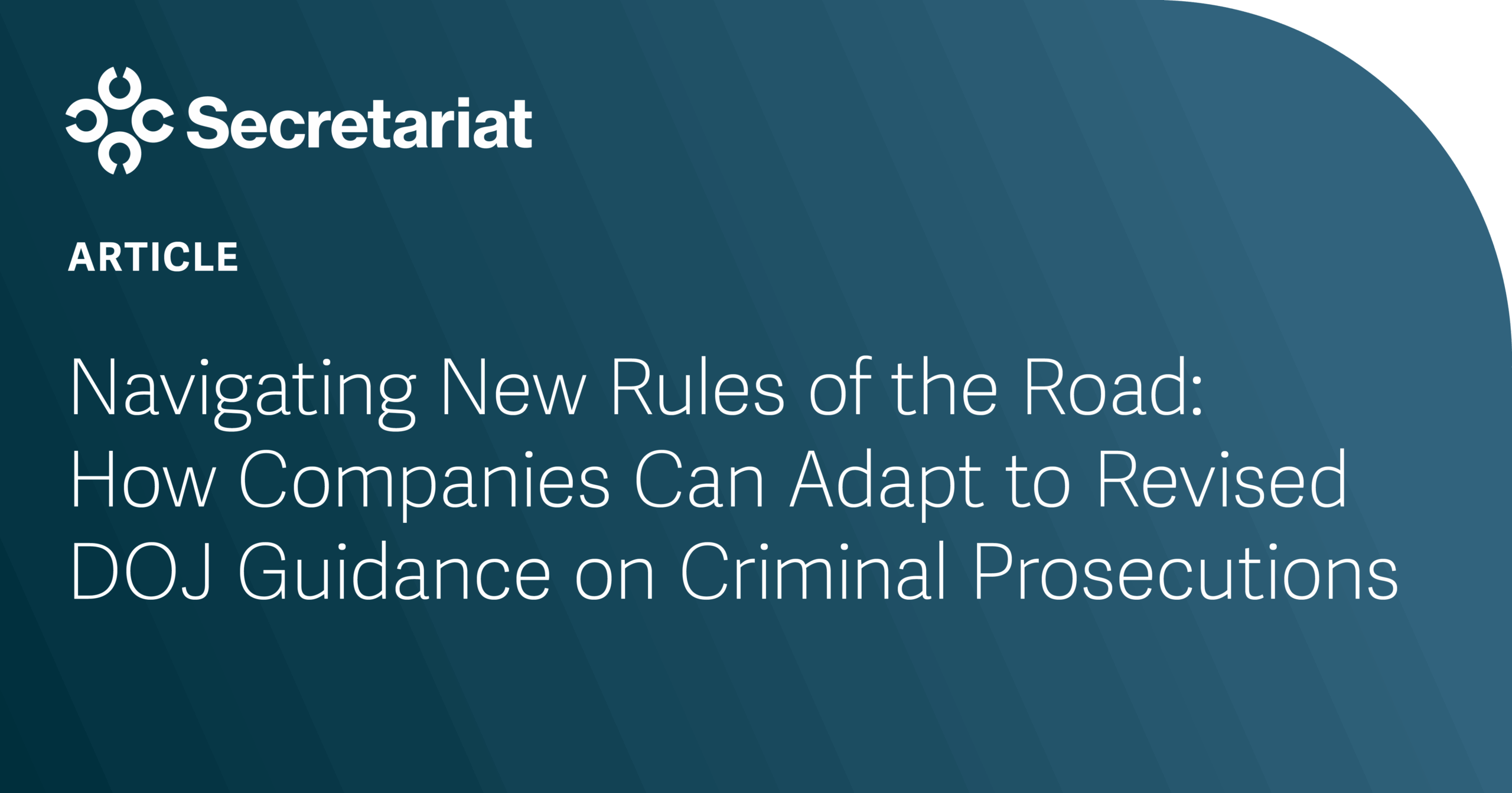Navigating New Rules of the Road: How Companies Can Adapt to Revised ...