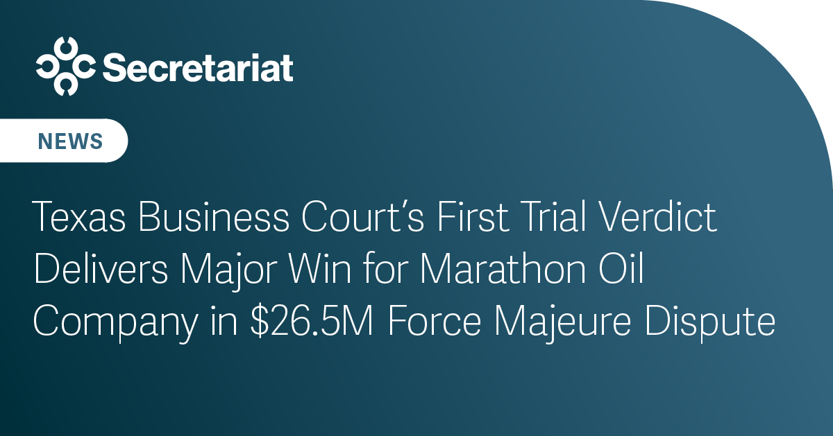 Texas Business Court’s First Trial Verdict Delivers Major Win for ...
